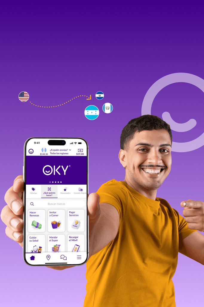 OKY App - Send prepaid vouchers from the USA to Latin America