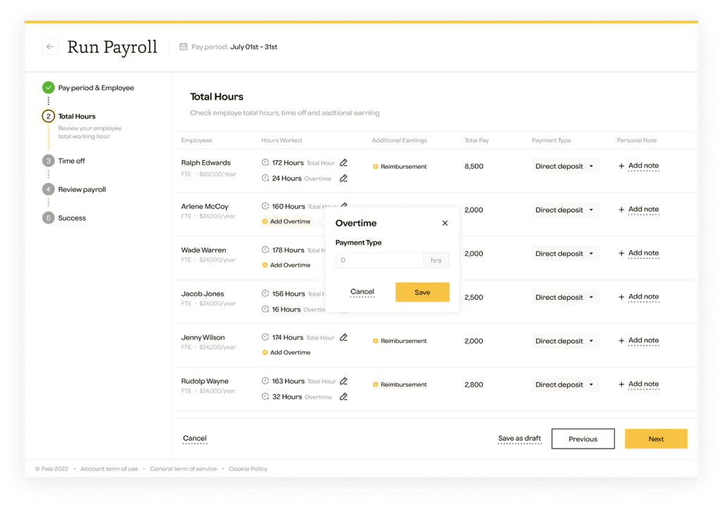 PAIE - SaaS Payroll Management Platform