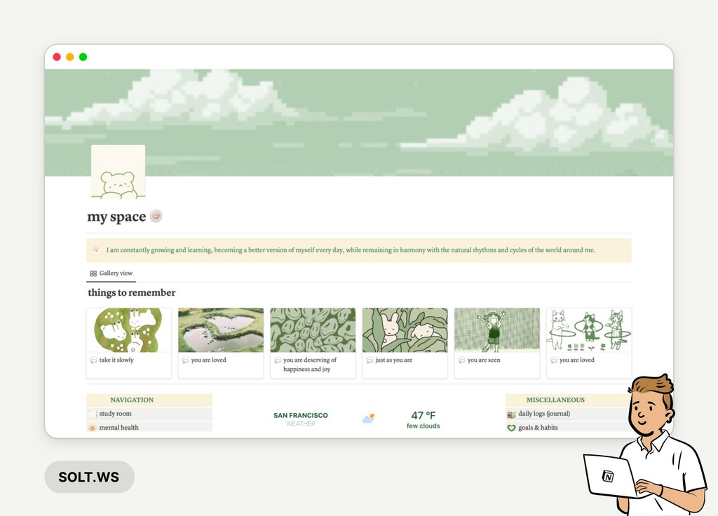20+ Free Aesthetic Notion Templates for 2025 - Solt Wagner
