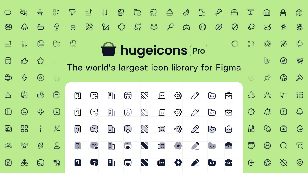 Hugeicons Pro | 25,000+ Icons