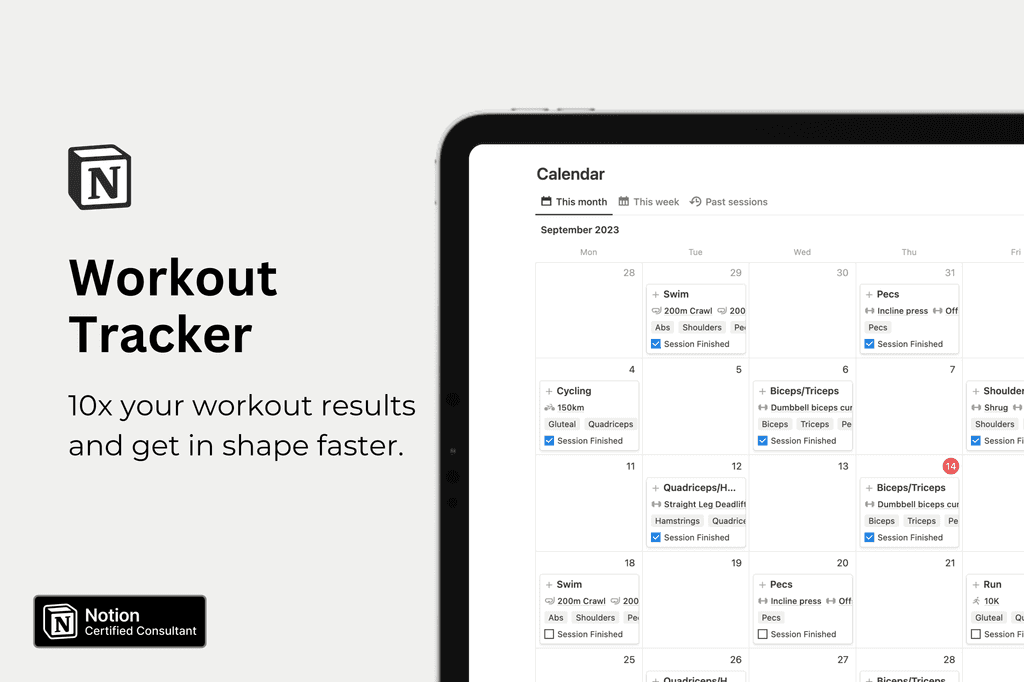 10+ Best Notion Workout Planner and Tracker Templates for 2025 - Solt ...
