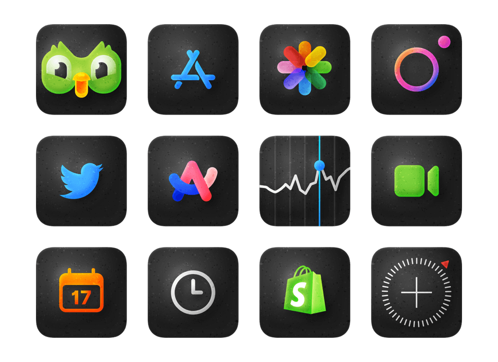 10+ Best Dark and Black iOS App Icons and Icon Packs - Solt Wagner