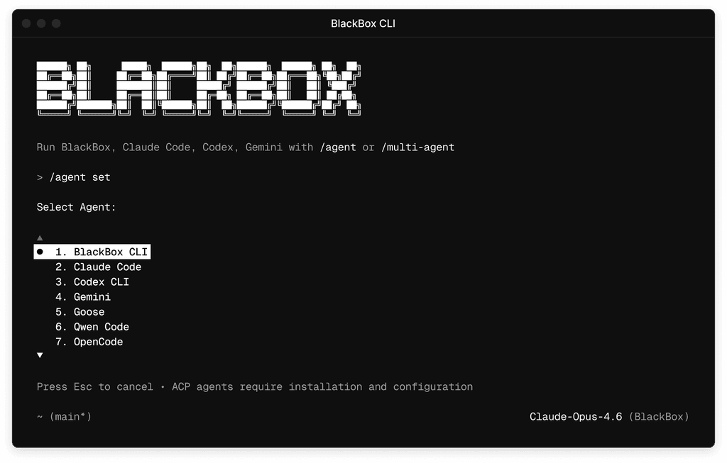 BLACKBOX CLI