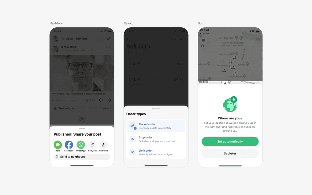 Bottom Sheet UI Design: Best practices, Design variants & Examples ...