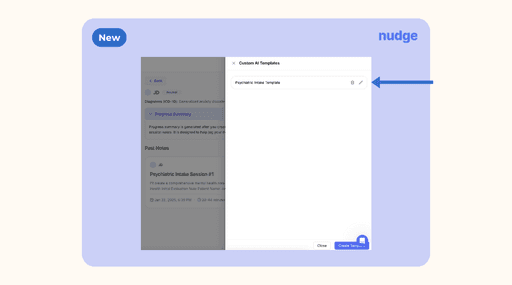 Nudge - AI Powered SOAP Notes for Therapists
