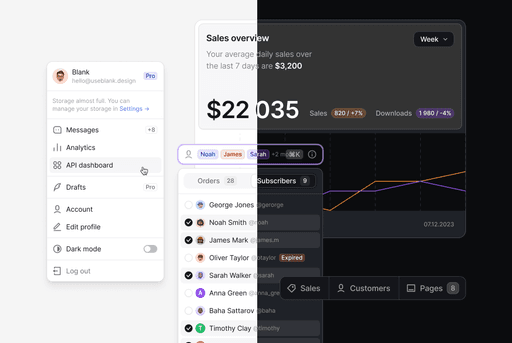 Blank: Figma UI kit and Design system