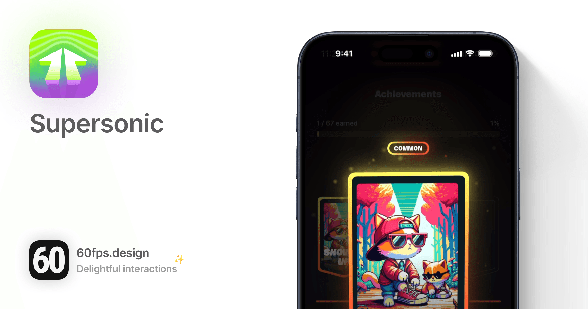 Supersonic iOS App UI/UX animation