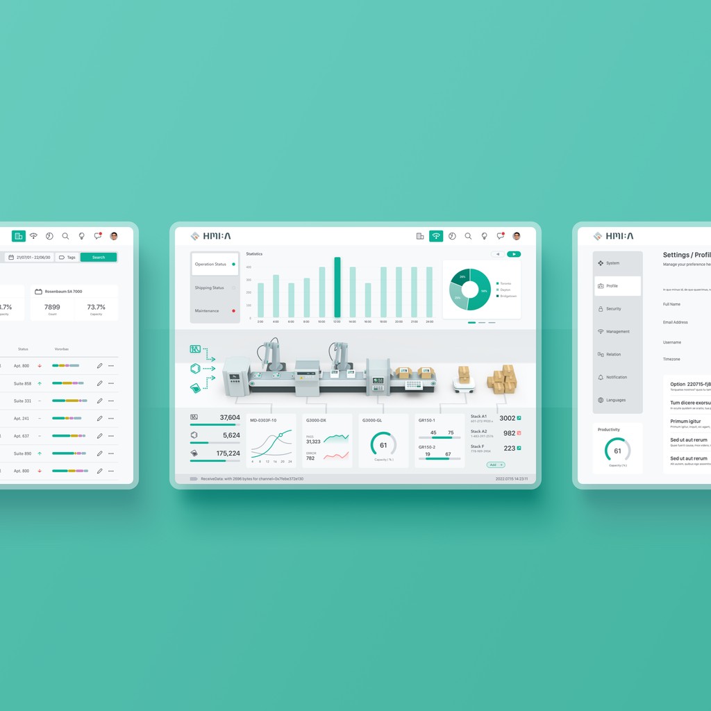 Production Analysis Dashboard UI Concept | スペクトデザイン