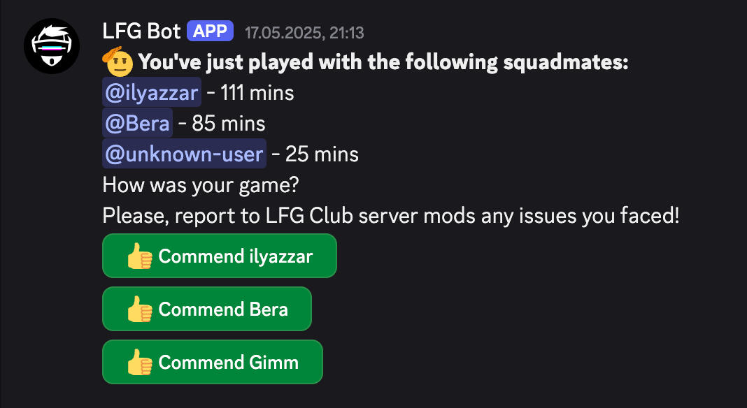 1-Click LFG Discord Bot for Any Game & Just Chatting | LFG Hub