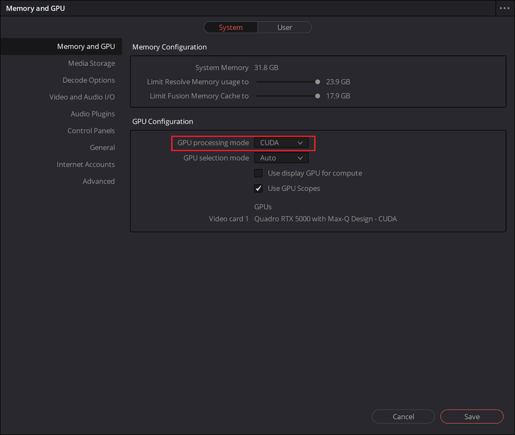 How to Use GPU on DaVinci Resolve Studio 16 | GPU Acceleration Guide