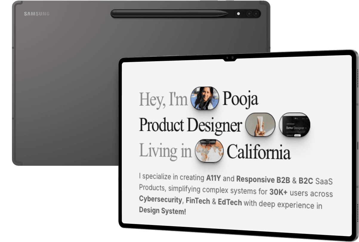 Pooja Wagh UI/UX & Product Designer