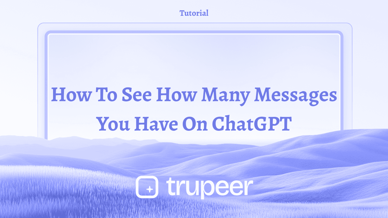 How to See How Many Messages You’ve Used on ChatGPT - 1 minute video guide