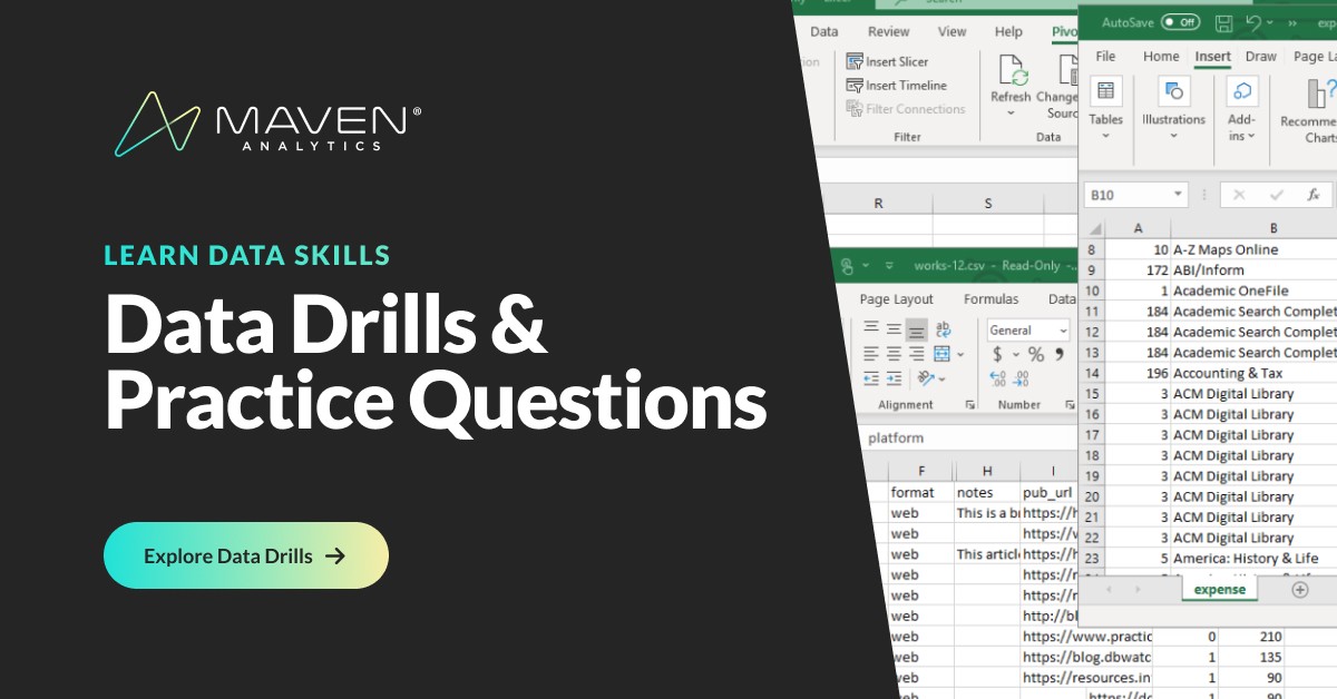 Data Drills by Maven Analytics | Spot the Sale