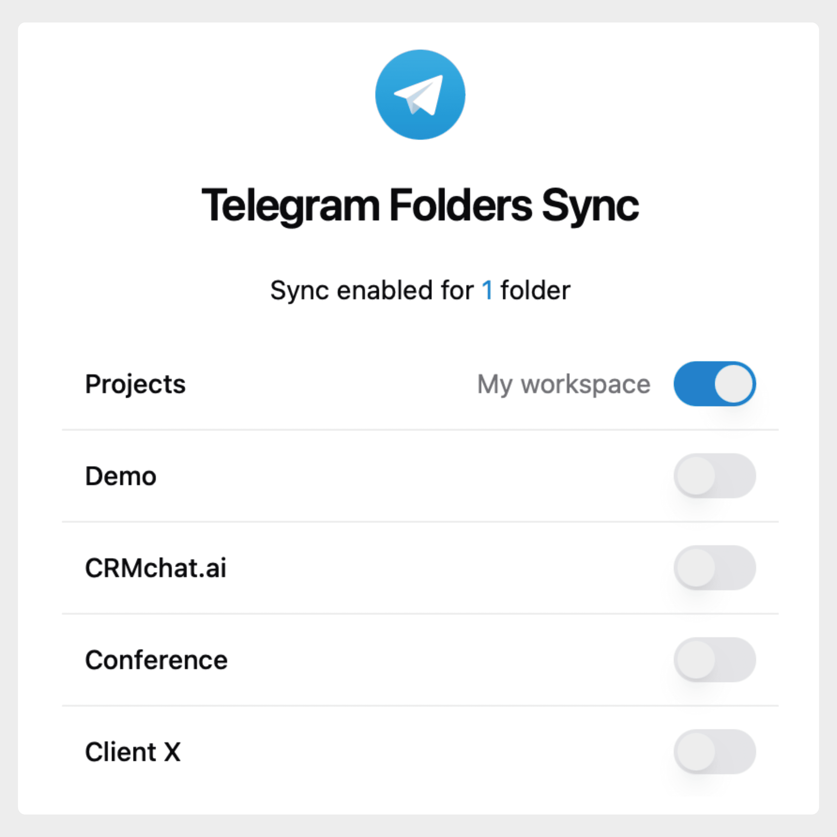 CRM Chat — The Best Telegram CRM