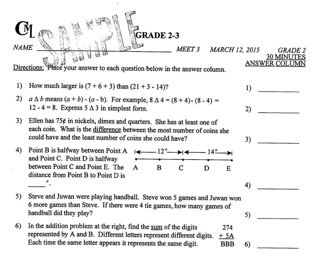 Top Math Competitions and Olympiads for Elementary Students in the US ...