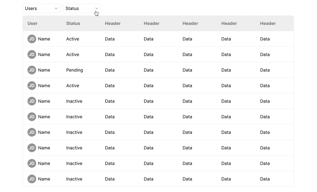 Table UI considerations for large datasets by Andrew Coyle