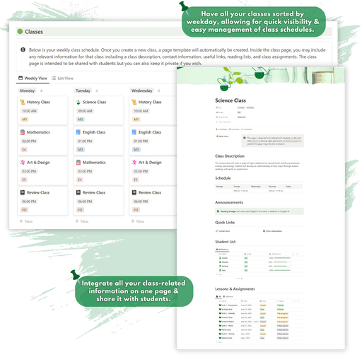 Notion For Teachers: Digital Teacher Planner | Notion Template