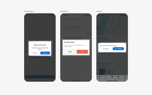 Dialog UI Design: Best practices, Design variants & Examples | Mobbin ...