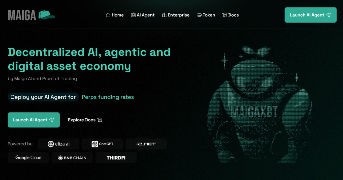 Maiga.ai - Your AI co-pilot for crypto trading, DeFi & prediction market on BNB Chain