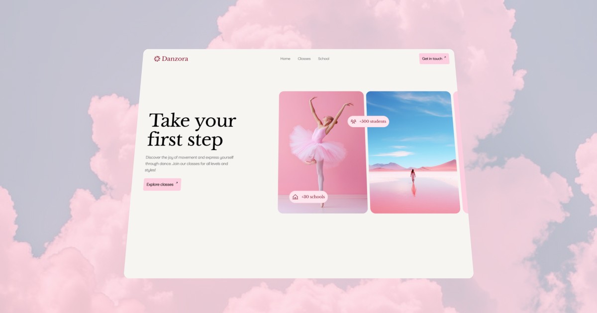 Danzora - Dance School Framer Template