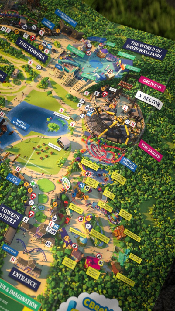 Miles Machin - Alton Towers Map