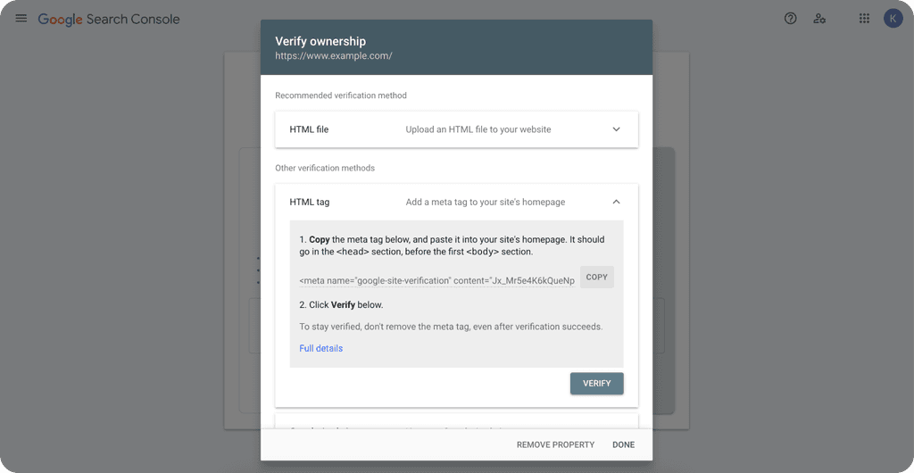 How to connect Google Search Console to your Framer site — Framer Help