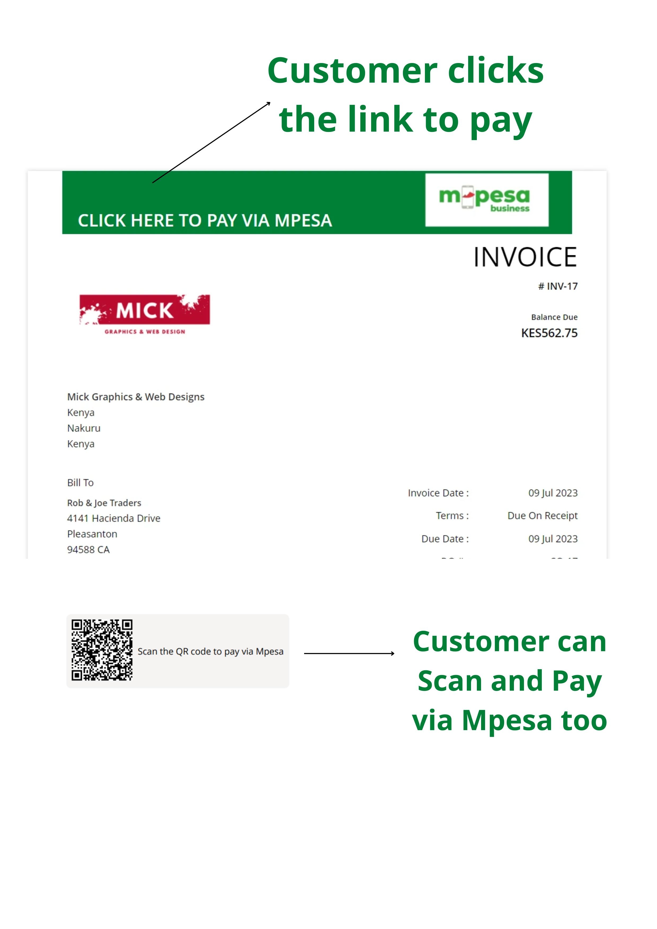 Zoho Mpesa Payments