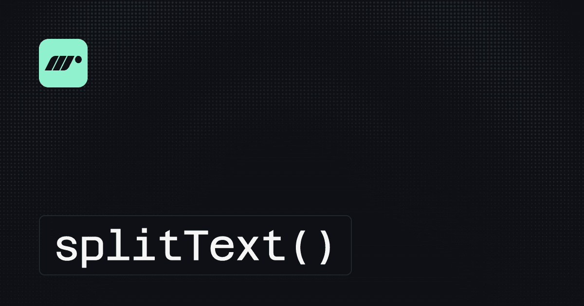 splitText — Split and staggered text animations | Motion