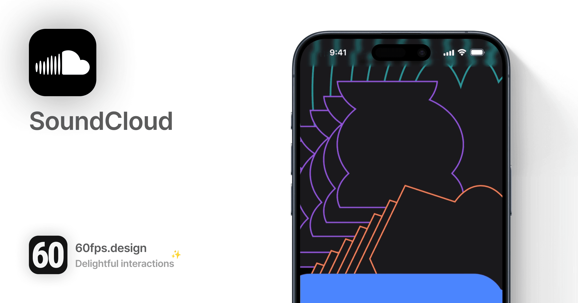 SoundCloud iOS App UI/UX animation