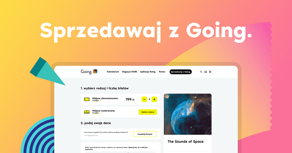 System sprzedaży biletów online - Dołącz do Going.