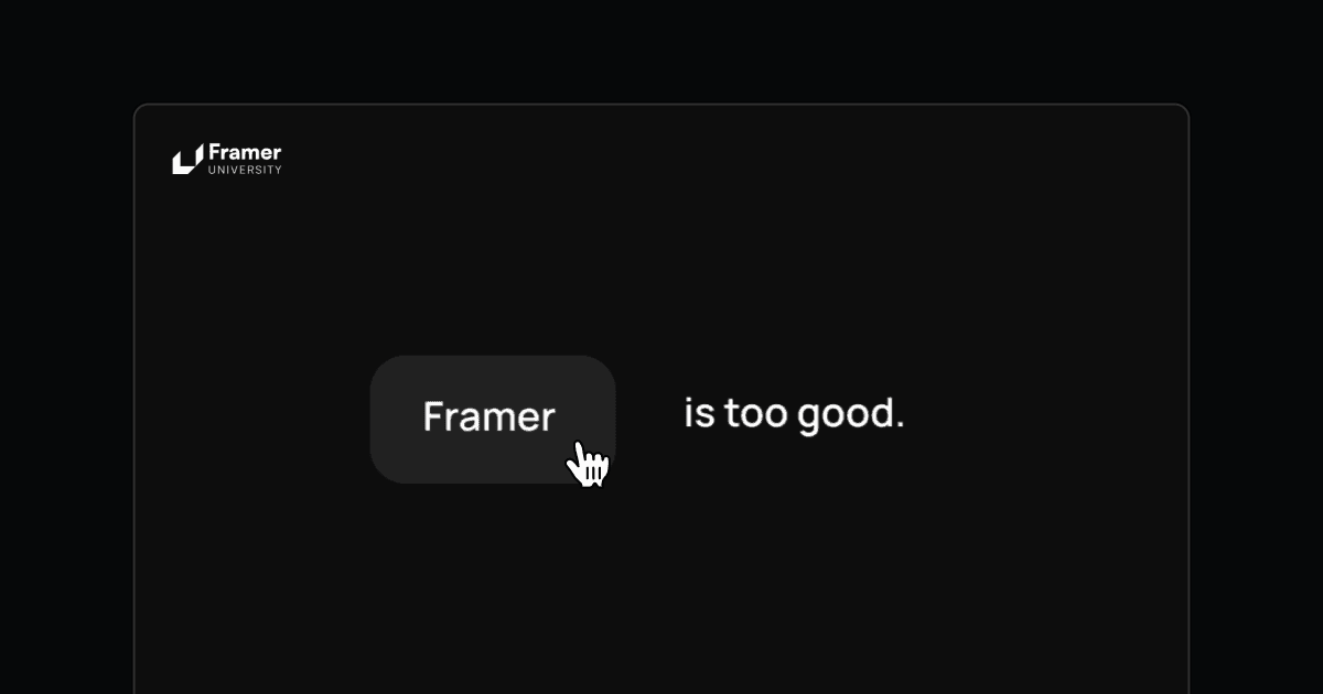 Magnetic Hover by Framer University