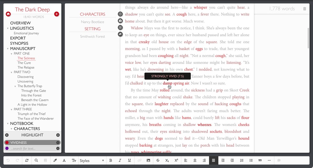 Shaxpir: Software for Storytellers