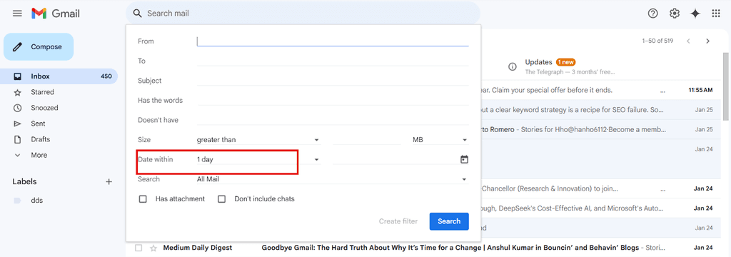 How to Sort and Organize Gmail Inbox by Date and Name - NewMail AI