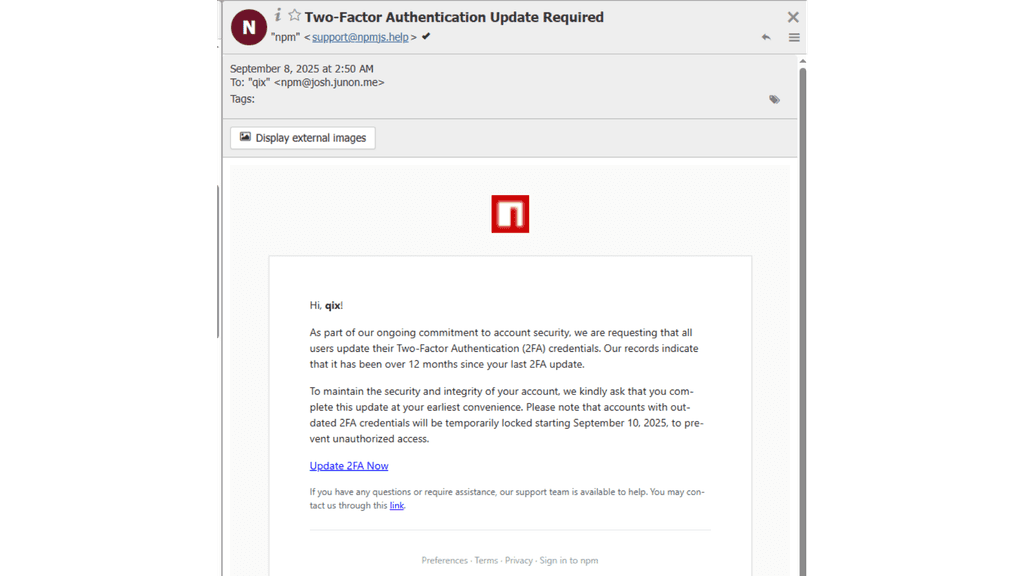 NPM supply chain attack | Fluid Attacks