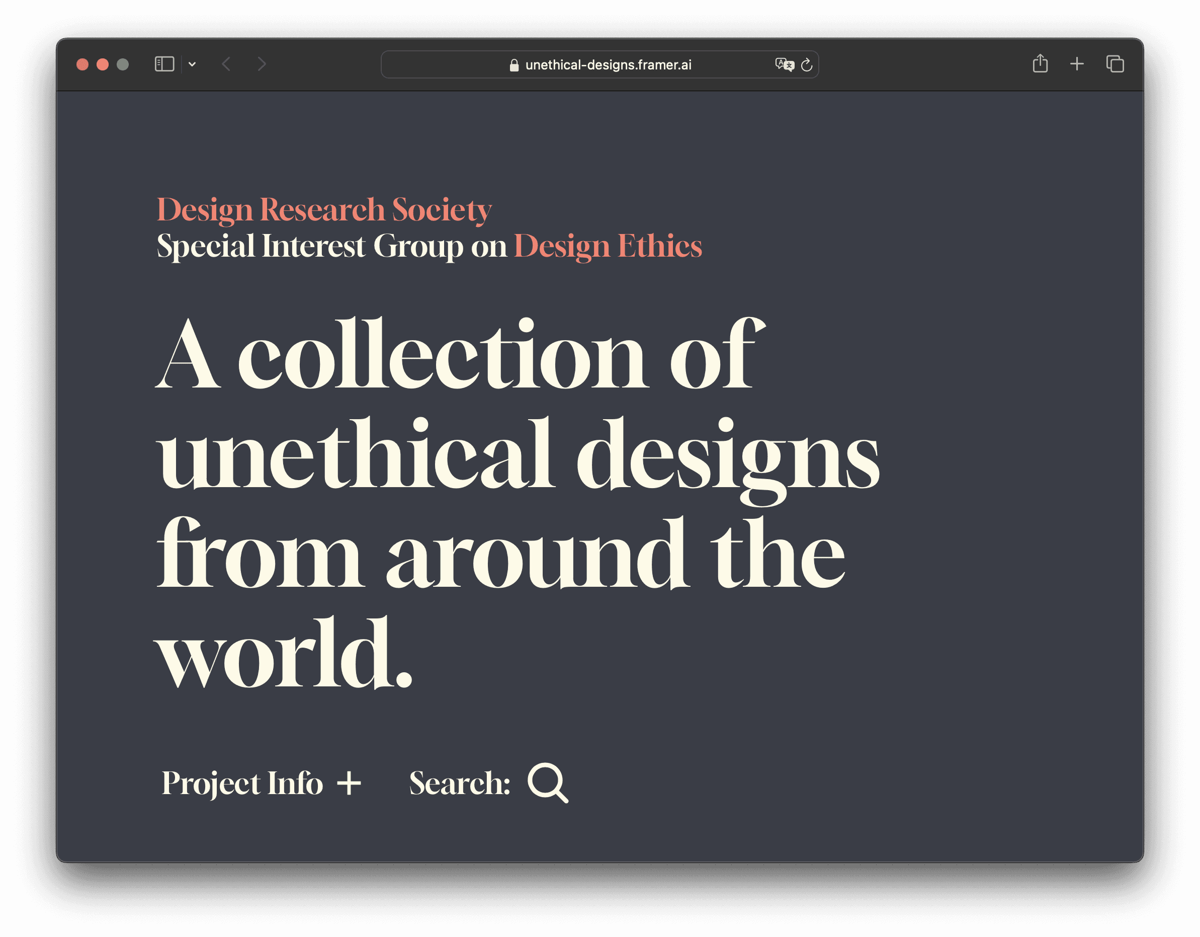 Unethical Designs | DRS Design Ethics SIG