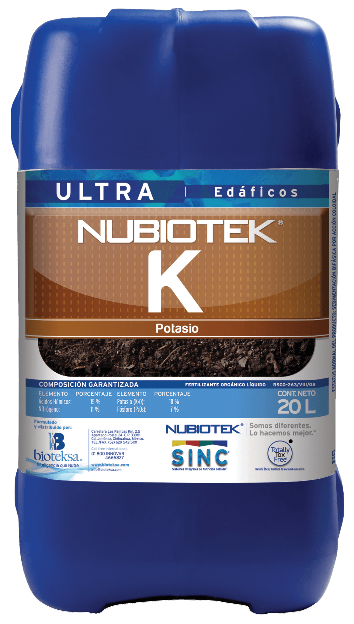 NUBIOTEK® ULTRA K | Solución de Nutrición Vegetal | Bioteksa