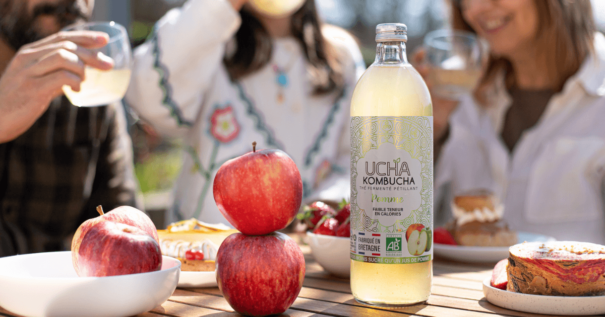 Kombucha pomme : l’alternative saine et fruitée au jus classique | UCHA