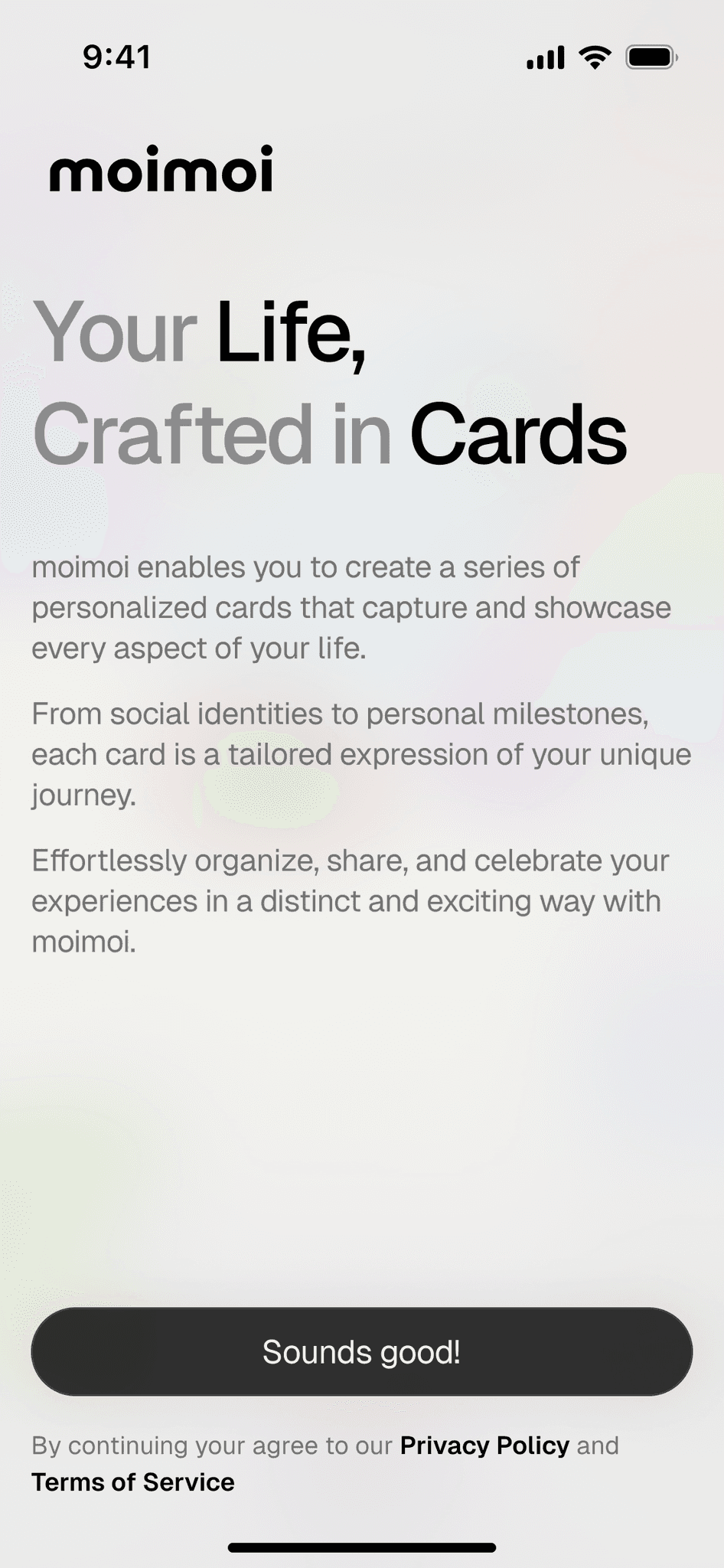 moimoi - Your Personal Cards