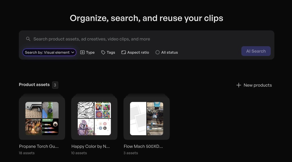 Smart Assets: Reusable Asset Library For Video Ad Creation | Creatify