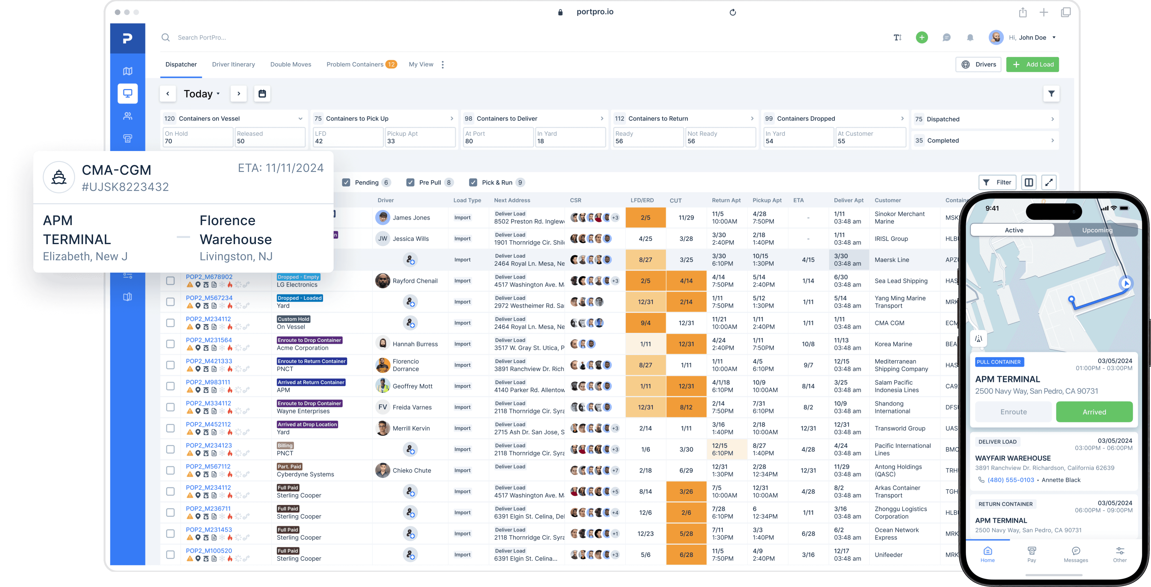 Drayage Software | Drayage TMS | PortPro