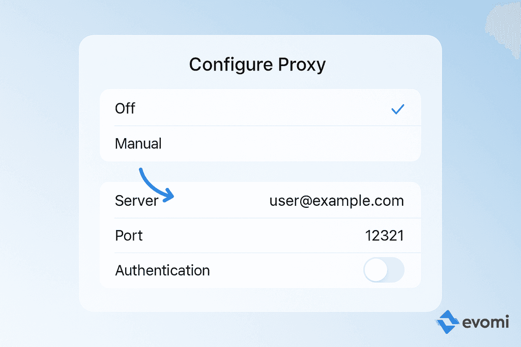 iPhone & iPad Proxy Setup: Step by Step - Evomi Blog