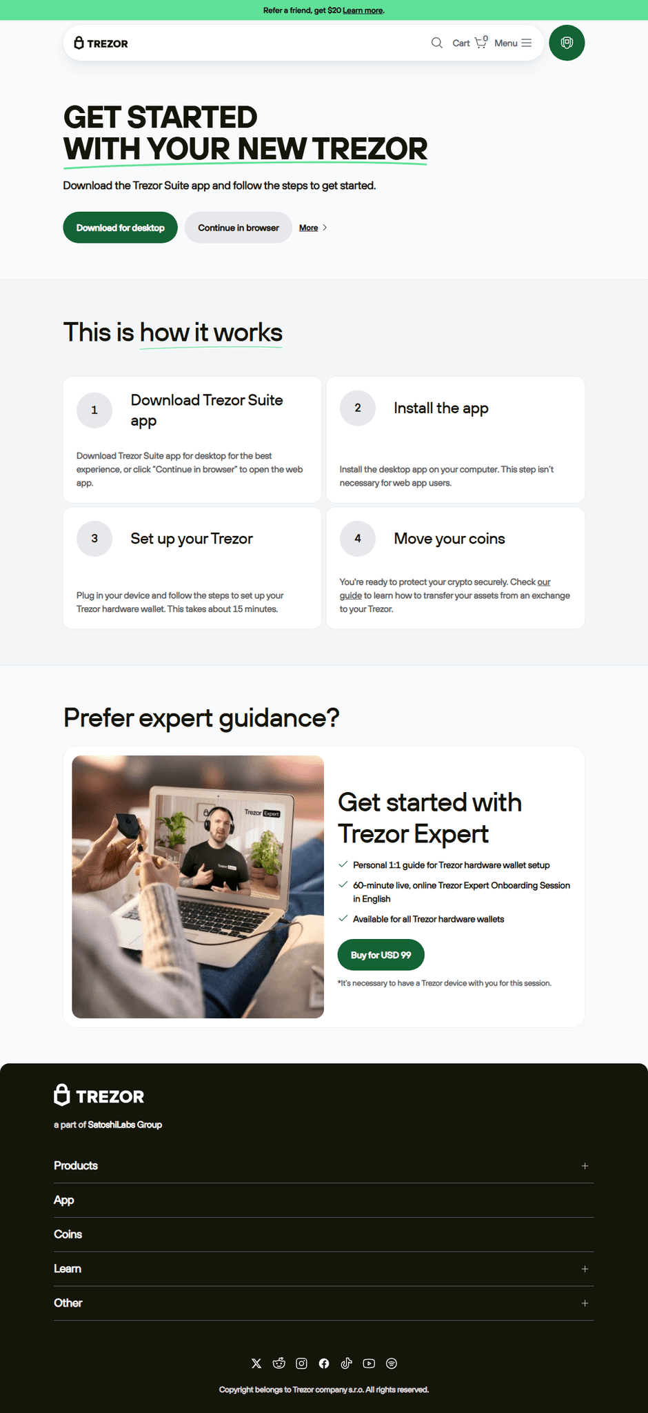 Official Site® | Trezor.io/start® | Getting Started