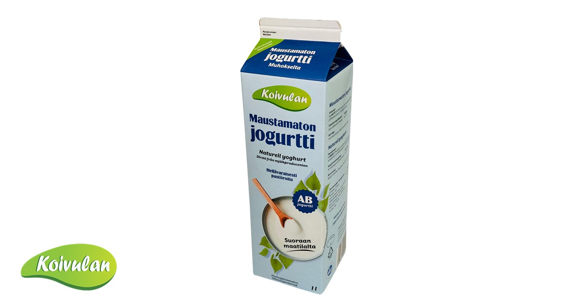 Maustamaton jogurtti - Koivulan Maito & Juusto