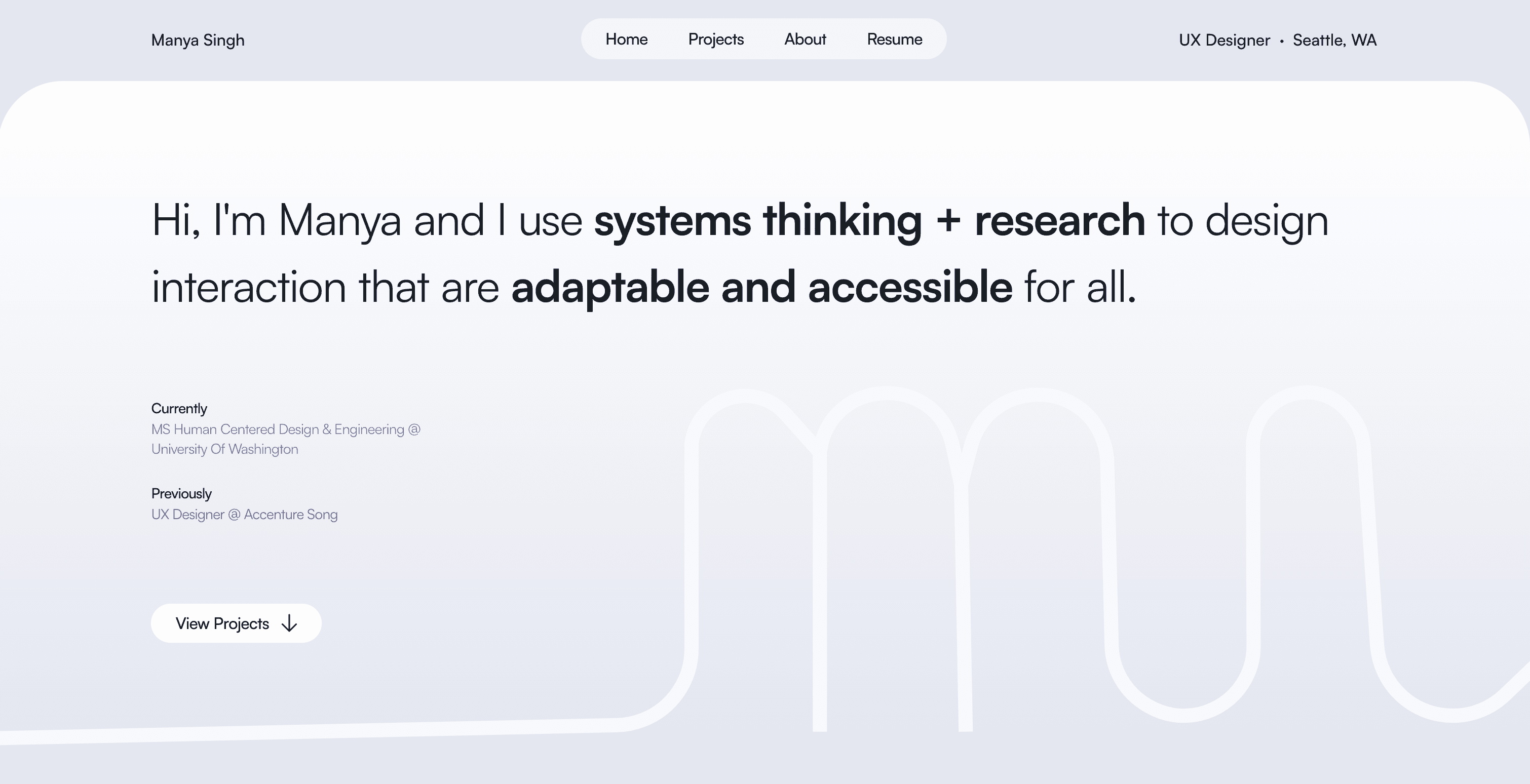 Manya Singh - Portfolio