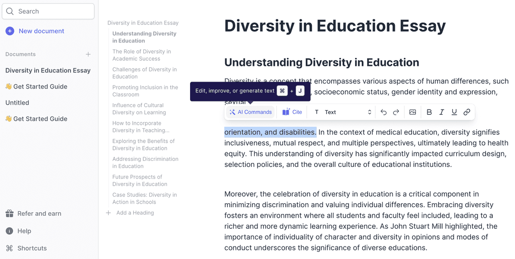 AI Essay Writer - Free Essay Maker & Generator