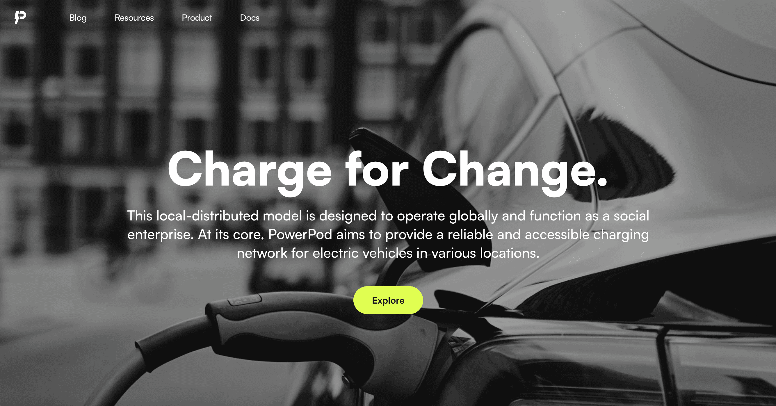 PowerPod- A Shared EV Charging Network