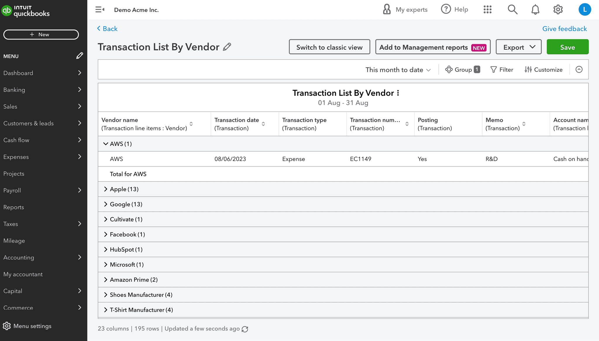 In QuickBooks Online when can the vendors list be updated? - LiveFlow Learn
