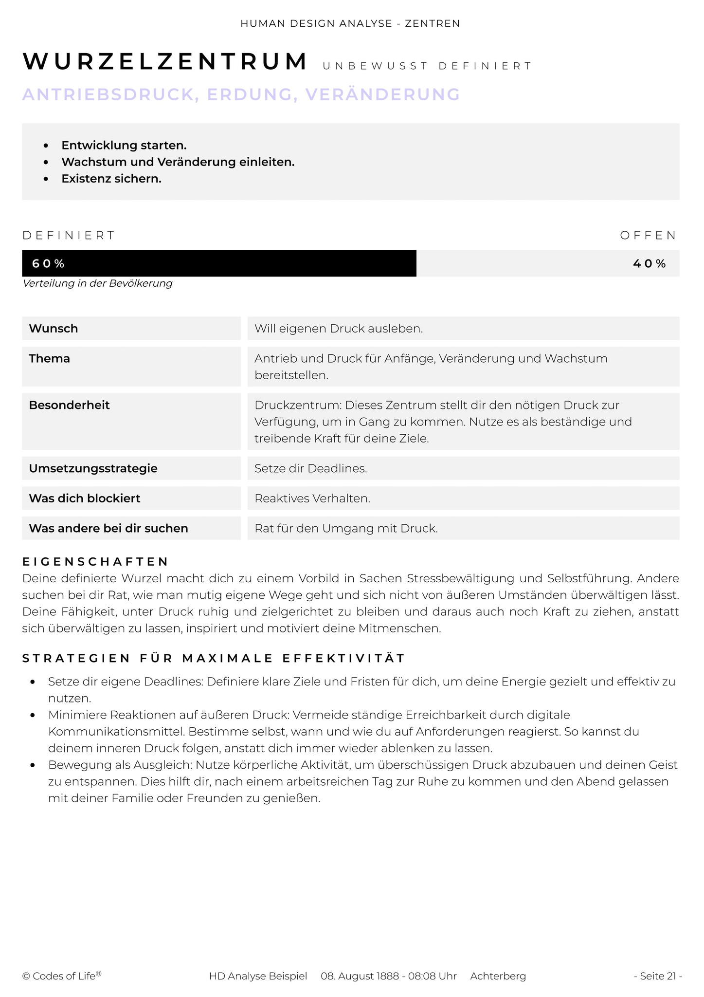 Codes of Life® - Human Design & Astrologie Tool