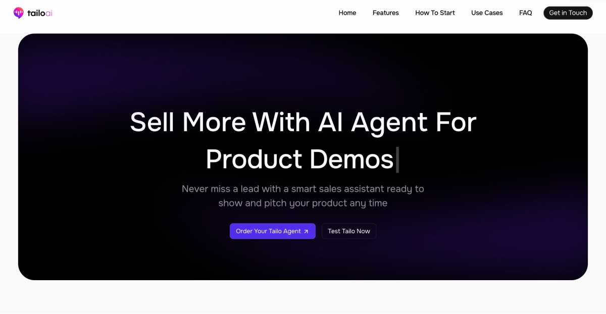 Tailo - Personalised demos that turn visitors into clients