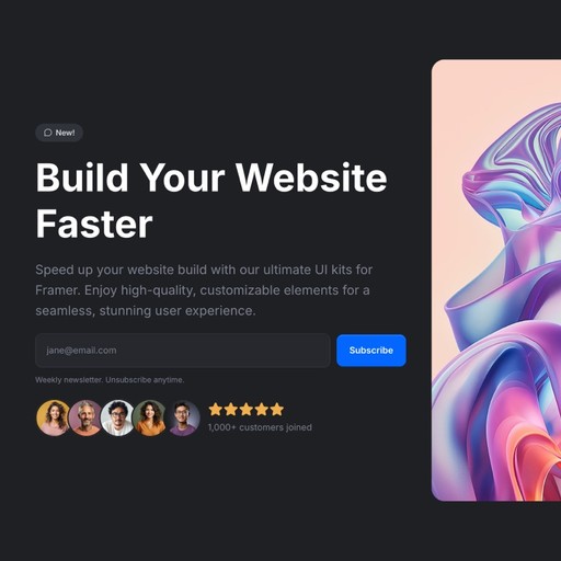 Frameblox - Ultimate Framer UI kit; design system & components library